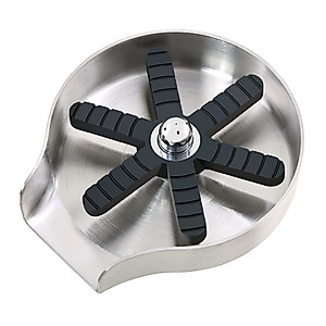 Hanbuluo Heavy Duty Glass Cleaner for Sink, Large Diameter Cup Rinser for Sink,Stainless Steel Sink Cup Washer,Baby Bottle Washer,Automatic Cleaner Sink Attachment