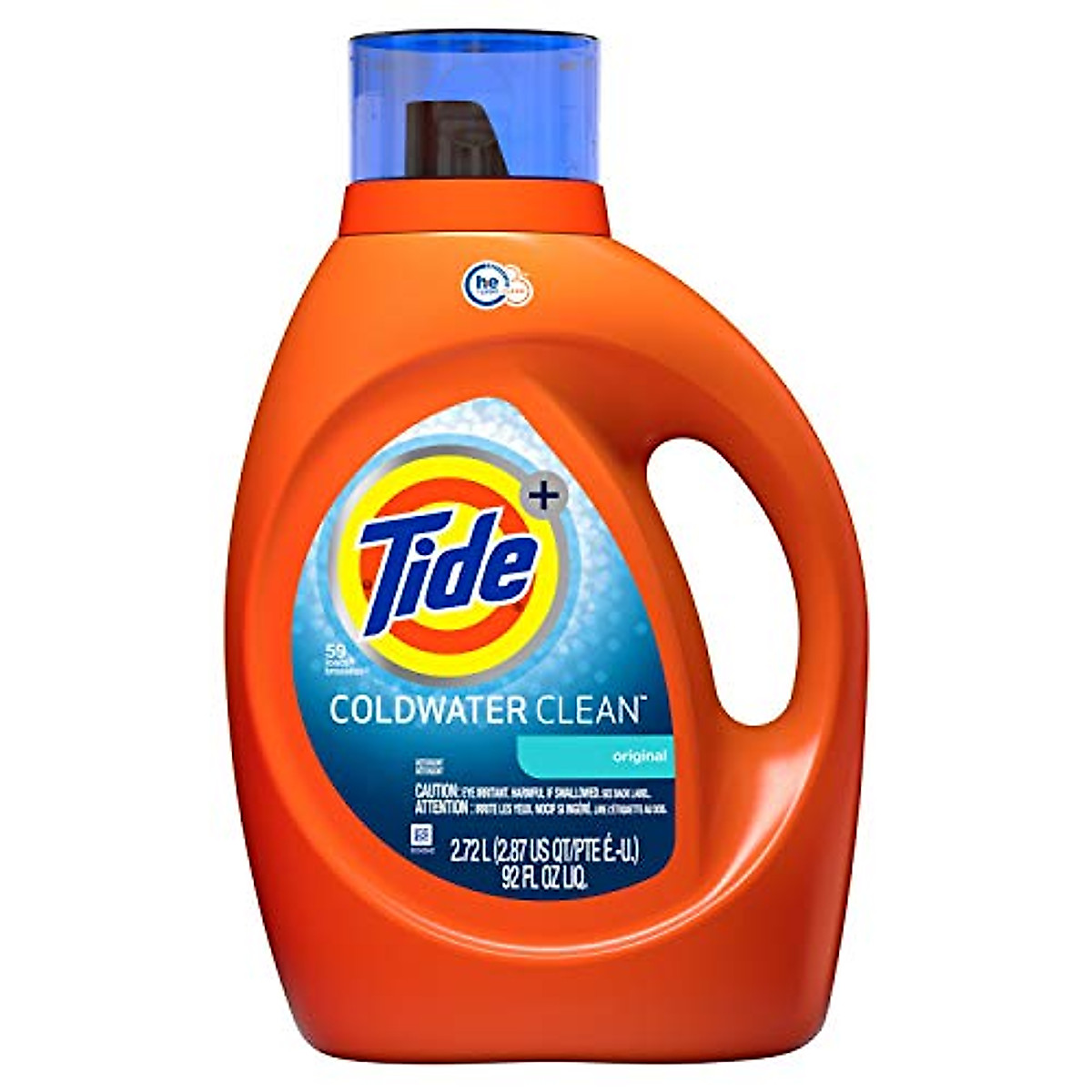 Tide Coldwater Clean Original Scent HE Turbo Clean Liquid Laundry Detergent, 84 Fl oz, 59 loads (Packaging May Vary)