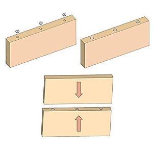 AUTOTOOLHOME Dowel and Tenon Center Transfer Plugs Point 1/4", 5/16", 3/8" and 1/2" Set of 8