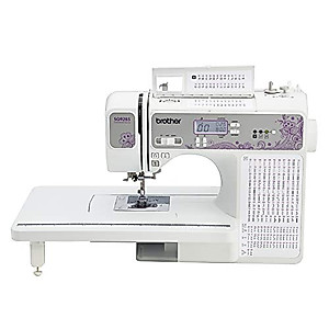 Brother 150-Stitch Computerized Sewing & Quilting Machine with Wide Table, White (RSQ9285)