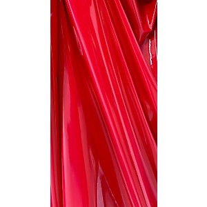 Shiny Red 4-Way Stretch Vinyl Latex Fabric by The Yard, 60" Wide, DIY, Crafts, Club Wear, Costumes, Cosplay