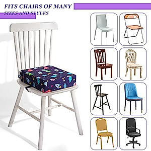 Toddler Booster Seat for Dining Table 45D Cartoon Stronger Support Booster Seat for Dining Table Washable 2 Safer Straps Non-Slip Bottom Portable Booster Chair for Toddlers Kid Baby Eating Travel Home