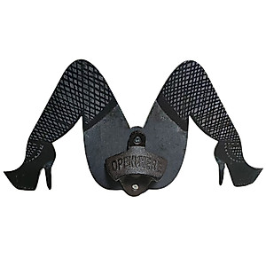 Funny Legs Bottle Opener,Come and Use Me Sexy Lady Legs Shape Can Beer Opener Wall Mountable Iron Metal Manual Beer Opening Tool for Kitchen, Bar, Yard,Birthday Gifts for Men 1