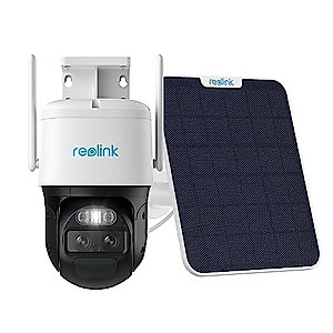 REOLINK TrackMix LTE+SP - 4G Cellular Security Camera Outdoor, No WiFi Needed, 2K PTZ Camera with Auto Tracking, 6X Hybrid Zoom, Wireless Solar Powered, Color Night Vision with Spotlight, AI Detection