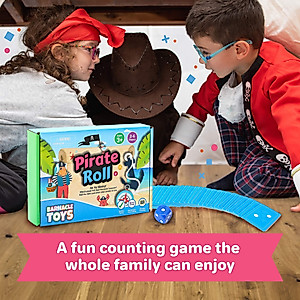 Barnacle Toys Pirate Roll - Kids Games, Toddler Board Games, Games for Kids, Preschool Games for 3 Year Olds, Kids Board Games for 4 Year Olds