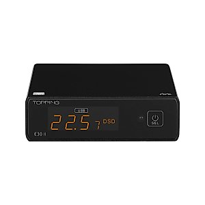 Topping E30II Lite AK4493S DAC Hi-Res Audio XMOS AU208 Touch Operation Preamp Decoder (Black)
