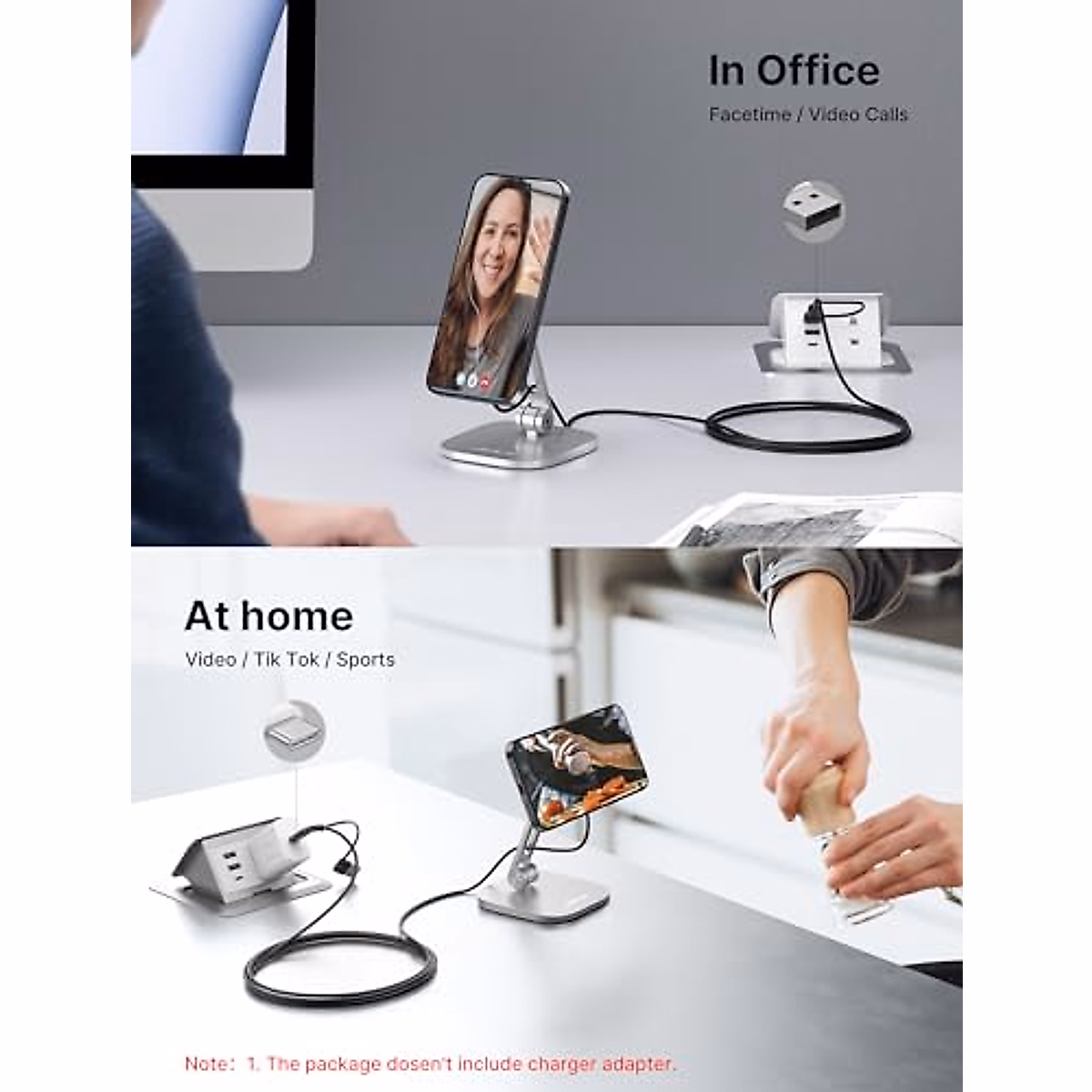 JSAUX Magnetic Wireless Charger 2-Pack Fast Magsafe Charger Compatible with MagSafe Charger, iPhone 15/15plus/15 Pro/15 Pro Max/iPhone 14 Plus/14 Pro Max, iPhone 13 12 Mini Mag Charger Airpods Black