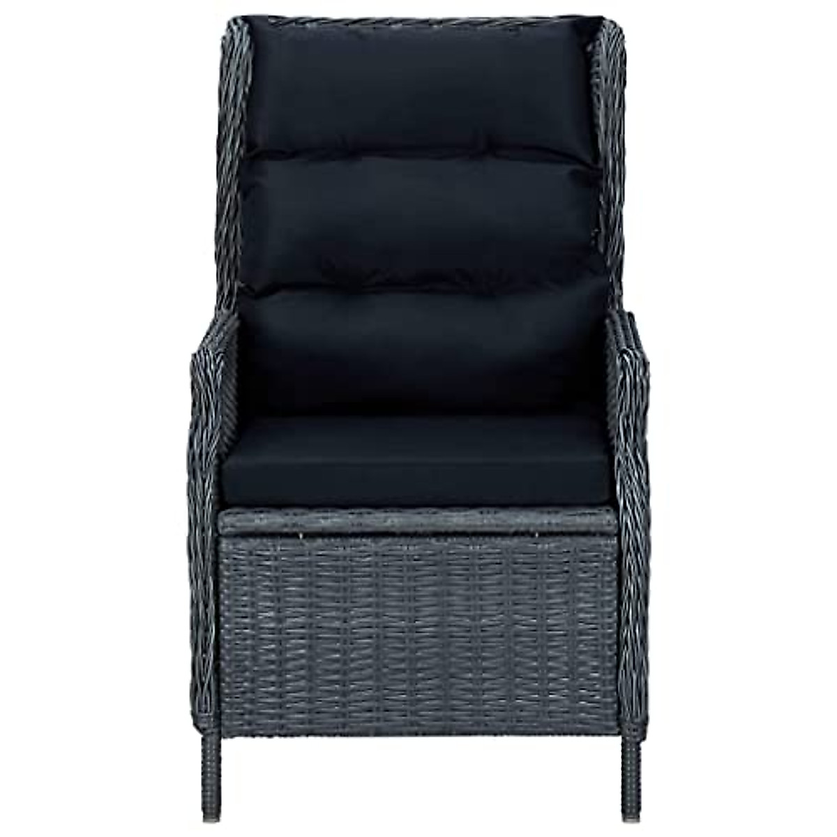 WHOPBXGAD 3 Piece Patio Dining Set Lawn Furniture,Patio Furniture Sets,Patio furnitureSui for patios, Gardens, lawns, Balconies, Poolside,Dark Gray