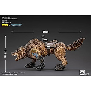 BLOOMAGE JOYTOY (BEIJING) TECH Warhammer 40K: Space Wolves Thunderwolf Cavalry Biane 1:18 Scale Action Figure, Multicolor