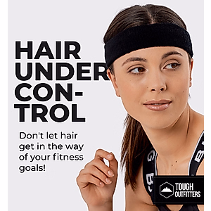 Running Headbands for Men and Women - Athletic Sweatband - Terry Cloth Bands for Basketball, Tennis, Football, Gym, Running, Cosplay & Costumes