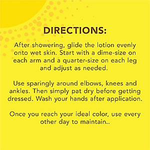 Jergens Natural Glow In-shower Lotion, for Fair to Medium Skin Tone, Wet Skin, Sunless Tanner Locks in Hydration for Gradual, Flawless Color, 7.5 Ounce