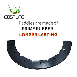 BOSFLAG 753-0613 Paddle Set Replaces MTD 753-0613, 753 0613, 731-0780, 731-0780A, 731-0781A, 731-0782 for White Outdoor SB140, SB300, SB350, SB400, Cub Cadet 321, 321R, 421R, 521E, 521R Snow Throwers