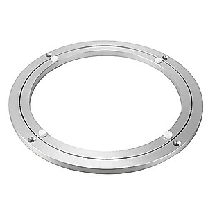DasMarine Aluminium Lazy Susan Ring,Rotating Bearing Turntable Round Dining Table Swivel Plate,Turntable Hardware for Round Dining Table (10 inch)