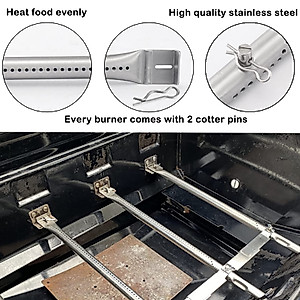 SUONA Grill Replacement Parts for Charbroil Performance 5 Burner 463347518 463347519 463335517 463342119 463347418 G470-0004-W1 G470-0004-W1A G470-0002-W1 Cooking Grate Heat Plates Burner Tube Kit