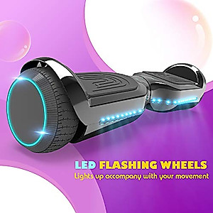 Hoverboard All-New Mode- HS2.1 Two-Wheel Self Balancing Scooter with Flashing Blue Wheel Lights and Wireless Bluetooth Speaker