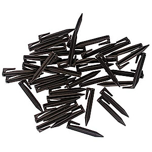 (100 Pcs) 3.3’’ Lawn Stake Kit Insert into Soil to Fix The Marginal Line, Garden Lawn Netting Camping Tent Home Gardening, Plastic Pegs for Installation Boundary Wire and Robot Lawn Mower
