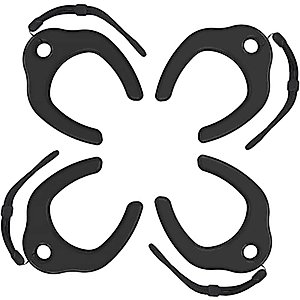 Door Jam (Pack of 4), Tactical First Responder Door Stop for Law Enforcement, Police, Emergency Medical Services and Home Use - Keep Doors from Closing with Soft Urethane Wedge