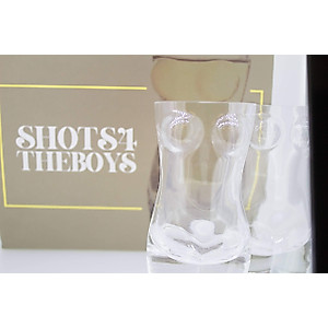 TANGDIAABBCC HOMIEBUDS mcyiqihai 2-Pack Women Body Shaped Shot Glass by Shots4TheBoys ; Perfect funny gift white elephant gift Party Shot Glass