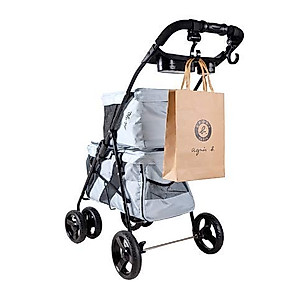 ibiyaya Baby/Pet Stroller Organiser Hook Clips - 2 Pack of Multipurpose Hangers for Shopping Bags, Purses and Mommy Bags - Great Baby Stroller, Bike, Wheelchair and Pushchair