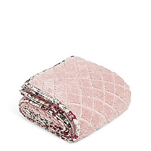 Vera Bradley Women's Fleece Solid Throw Blanket, Prairie Paisley, 80 X 50