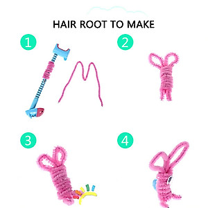 Lind Kitchen 100 PCS Black Fuzzy Chenille Stems Pipe for Arts and Crafts Handmade DIY Twisting Rods