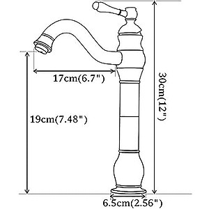 Single Lever Washbasin Faucet 360 ° Swiveling Bath Waterfall Faucet Basin Faucet Single Handle Basin Faucet for