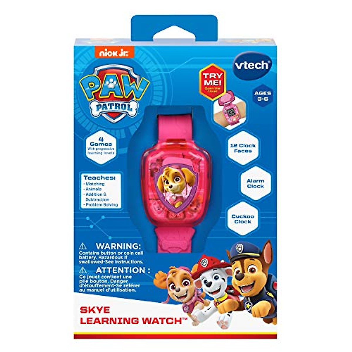VTech PAW Patrol Skye Learning Watch, Pink