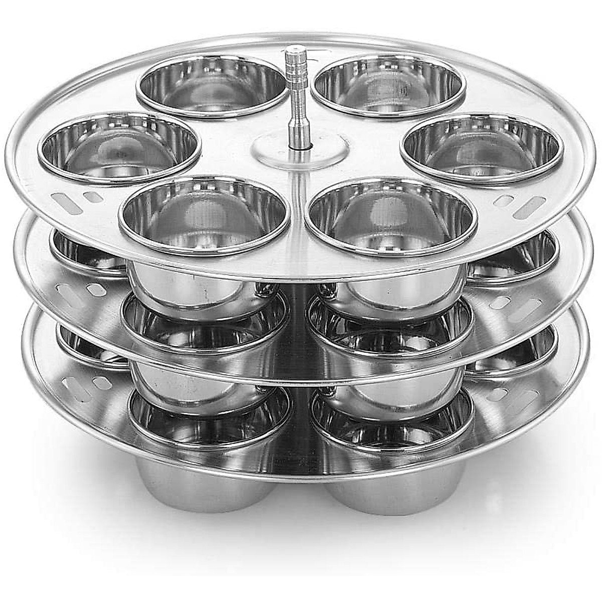 KERAM Stainless Steel Bakeware Set for Muffins-Pan/Puddings/Yogurt/Egg-Poaching/Cupcakes/Mini-Flans/egg-tart/Custard-pans/cookware-sets - 6/8 QT Instant-insta-Pot in Pot Multipurpose use unique gift