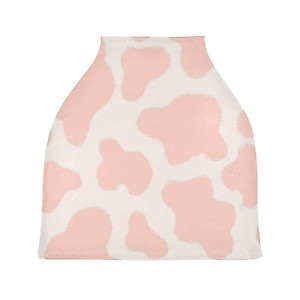 Nursing Cover Breastfeeding Scarf Pink Cow Print- Baby Car Seat Covers, Stroller Cover, Carseat Canopy(7ya1a)