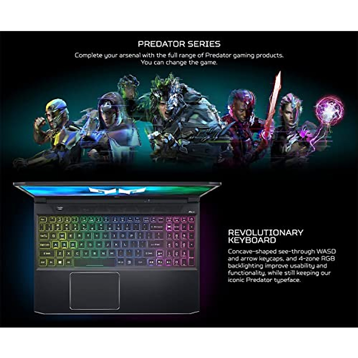 Acer Newest Predator Helios 300 Gaming Laptop | NVIDIA GeForce RTX 3060 | Intel i7-11800H | 15.6" FHD 144Hz 3ms IPS | Win 10 H | Killer WiFi 6 | Accessories (32GB RAM | 2TB PCIe SSD |1TB HDD)
