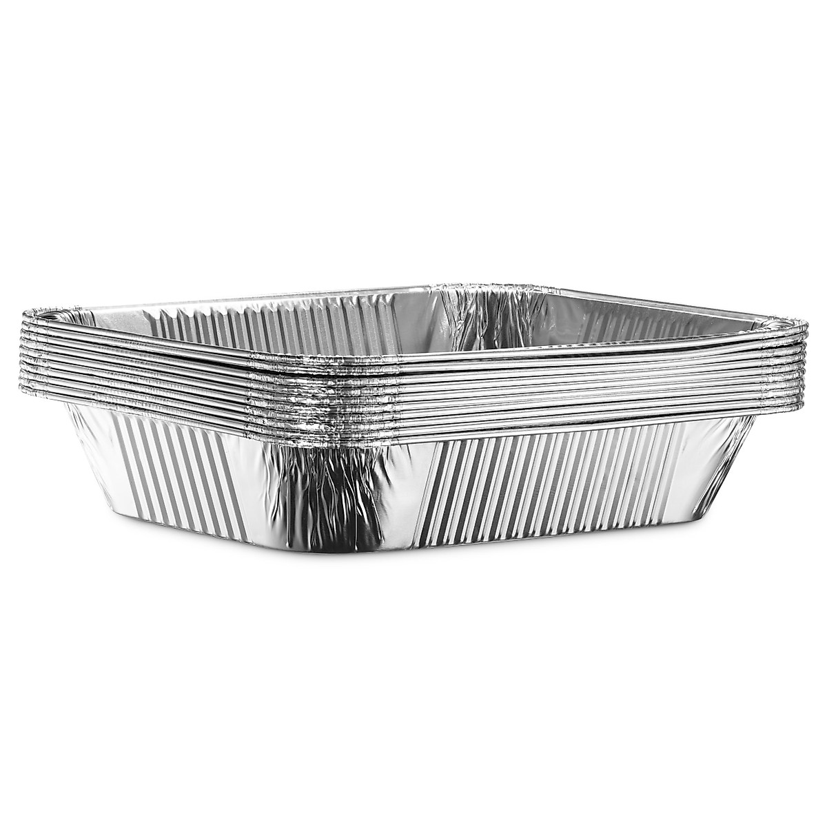 25 Pack Aluminum Pans Disposable 9x13 Baking Pan Chafing Trays with Lids, Half Size Oven Steam Table Tin Foil Pans with Covers, Extra Heavy Duty Foil Pans for Heating, Roasting, Cooking, Storing Food