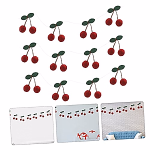 GOOHOCHY Bayberry Ball String Ornament Artificial Garland Christmas Wreath Home Accents Decor Felt Garland Artificial Fruit Garland Strawberry Room Decor Home Waxberry Ornament Party Prop