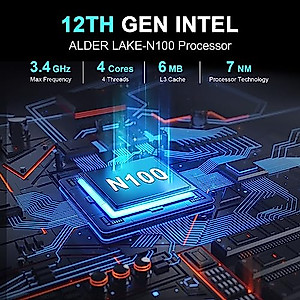 MOREFINE M8S Mini PC, Intel 12th N100 (up to 3.4GHz) Micro PC, Mini Computer Windows 11 Pro with 16GB LPDDR5 RAM/512G M.2 NVME SSD, Mini Deaktop PC Support WiFi6/BT5.2/Gigabit Ethernet Ports