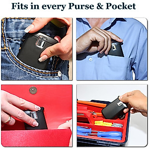 EasY Magnifier Small Pocket Magnifying Glass 3X with LED Light for Reading; Lighted Hand Held Coin Loupe; Mini Magnify Lens; Gifts for Seniors