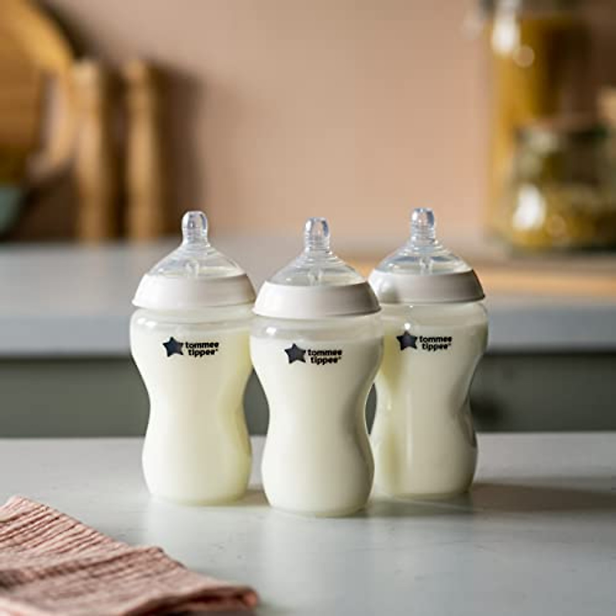 Tommee Tippee Closer to Nature Added Cereal Baby Bottle, Y-cut Bottle Nipple, BPA-free (11oz, 3 Count)