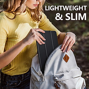 MoKo Case Fit Samsung Galaxy Tab S5e 2019, Ultra Thin Slim Shell Trifold Stand Cover with Frosted Back with Auto Wake and Sleep for Galaxy Tab S5e SM-T720/SM-T725 2019 Tablet - Black