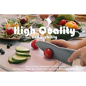 Baker Buddy Unicorn Kids Baking Set with storage case, real working utensils, cookie cutters, and baking supplies, beautiful unicorn apron for kids