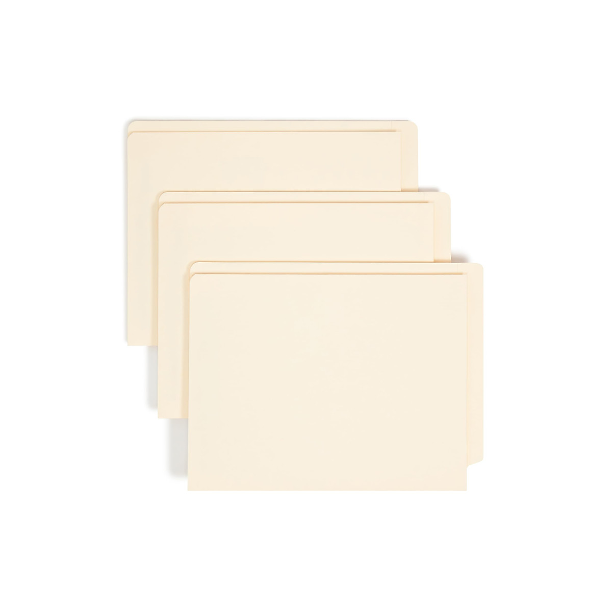 Smead Shelf-Master End Tab Fastener Folders with Pockets, 25 Count, Manila, Straight-Cut Tab, 1 Pocket, Letter Size (34099)