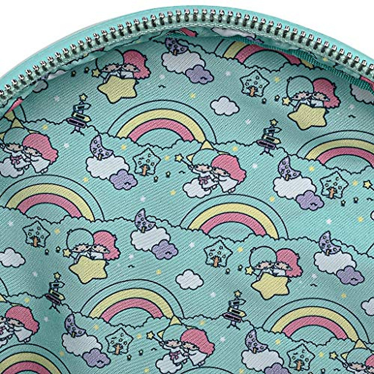 Loungefly Sanrio Little Twin Stars Two Stars on Cloud Adult Womens Double Strap Shoulder Bag Purse