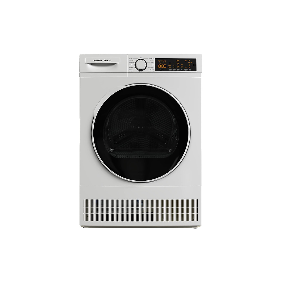 Hamilton Beach Fullsize 2.2 cu ft Front Load Washer and 4 cu ft Dryer Combo - 24” Wide - includes Stacking Kit and Drawer