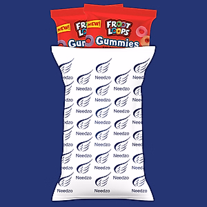 Needzo Froot Loops Gummies, Assorted Real Fruit Juice Flavored Gummy Candy Bags, Nostalgia Favorite Cereal Flavored Candies, 7 Ounces Each, Pack of 2