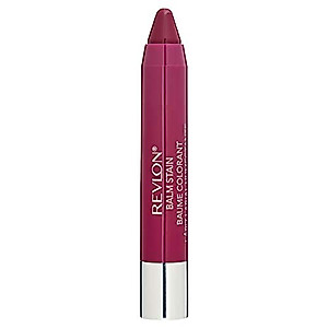 Lip Balm by Revlon, Tinted Lip Stain, Face Makeup with Lasting Hydration, Infused with Shea Butter, Mango & Coconut Butter, Shimmer Finish, 030 Smitten, 0.01 Oz