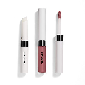 COVERGIRL Outlast All-Day Moisturizing Lip Color, Wine to Five and Clear Top Coat Bundle