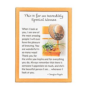 Blue Mountain Arts “For Her” Magnet with Easel Back—Birthday, Holiday, Thank-You, or Thinking of You Gift by Douglas Pagels, 4.9 x 3.6 Inches (This Is for an Incredibly Special Woman)