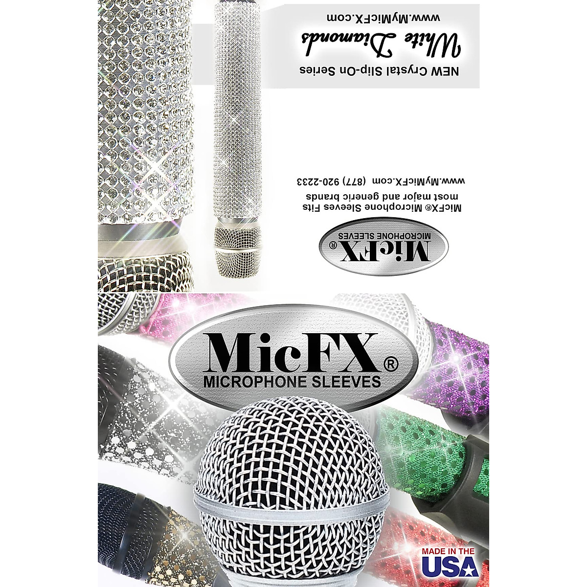 Basic Black Wireless mic Sleeves by MicFX-USA. Super Stretch fits firm. Mic NOT included. Made in USA. Washable.
