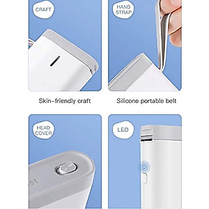 XXXDXDP Multifunction Thermal Label Printer Mini Portable Pocket Thermal Printer for Mobile Phone Home Use Office (Color : Black)