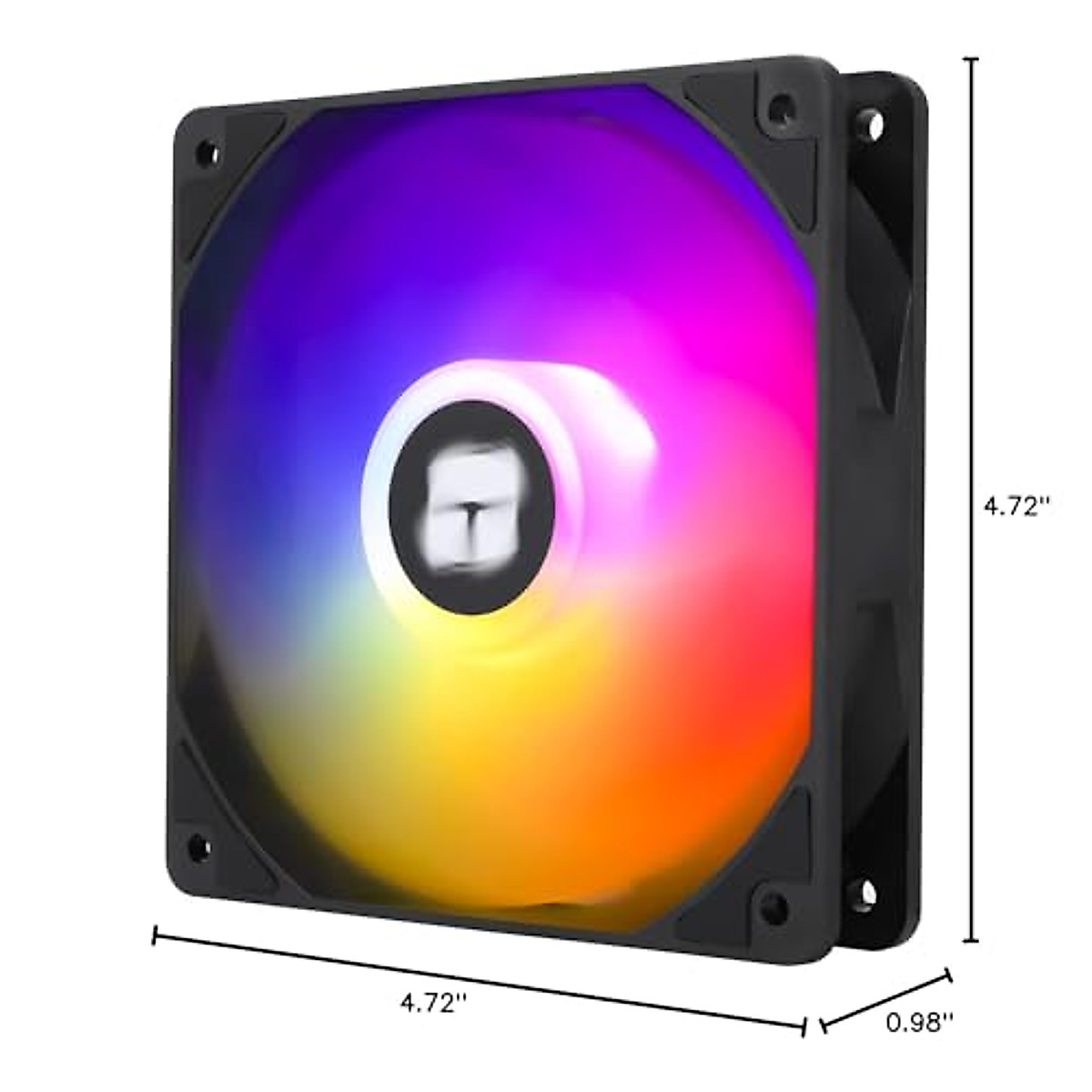 Thermalright TL-C12C-S X3 CPU Fan 120mm ARGB Case Cooler Fan, 4pin PWM Silent Computer Fan with S-FDB Bearing Included, up to 1500RPM Cooling Fan（3 Quantities）