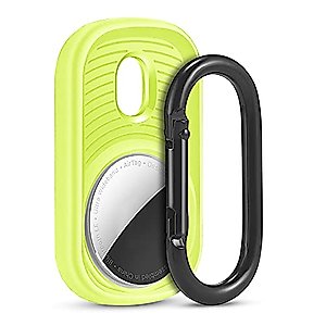 Handygear Protective Case Compatible with Apple AirTags, Premium Cover Keychain TPU Bumper Full Protection Shock Resistant Secure Holder (Yellow)