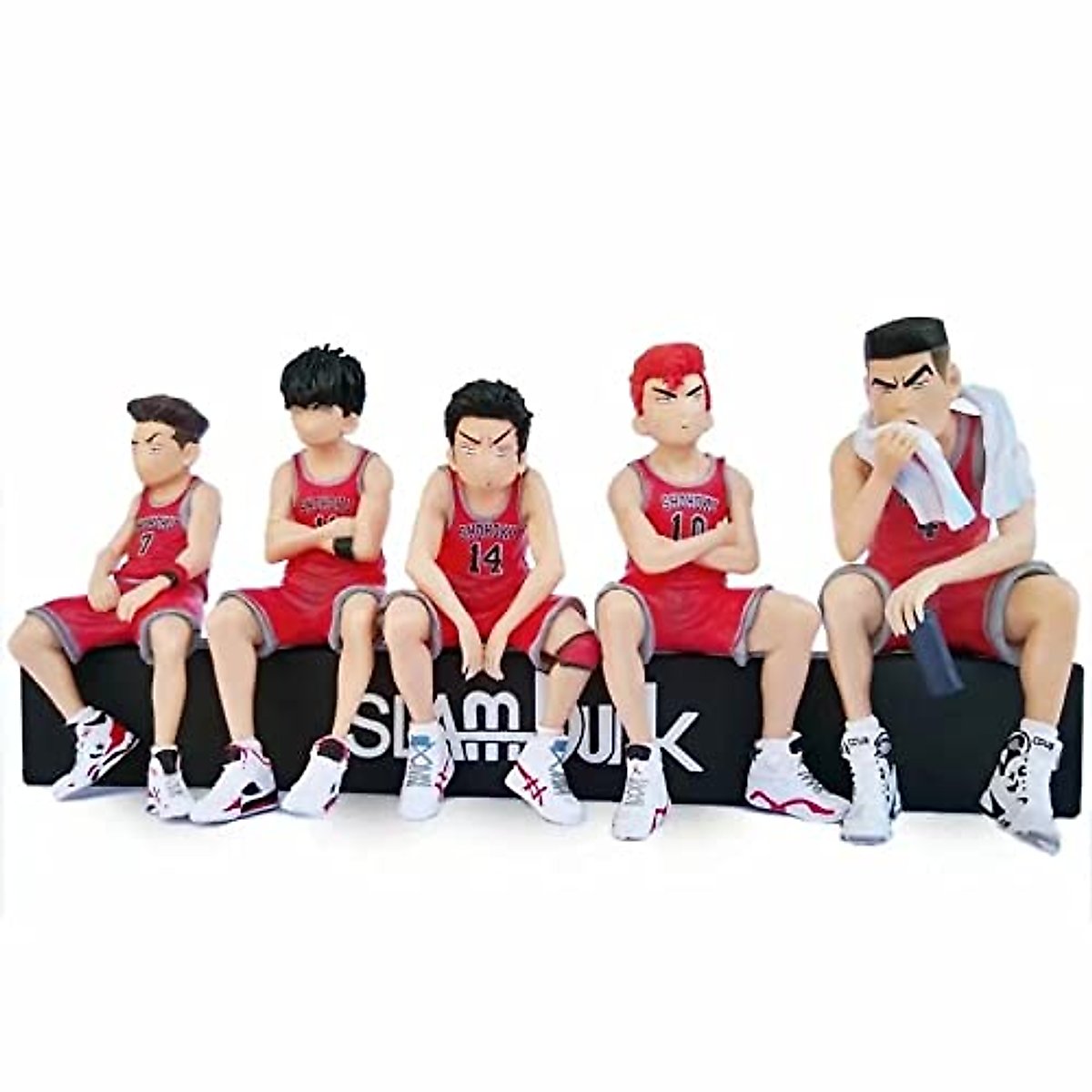 Qddian SLAM Dunk，Q Version 5 Models Figure， PVC Action Figure7cm，Static Figure ，Scenes Figure ，Anime Lovers Gift，Car Decoration，Computer Desktop Ornaments， Boxed Figure