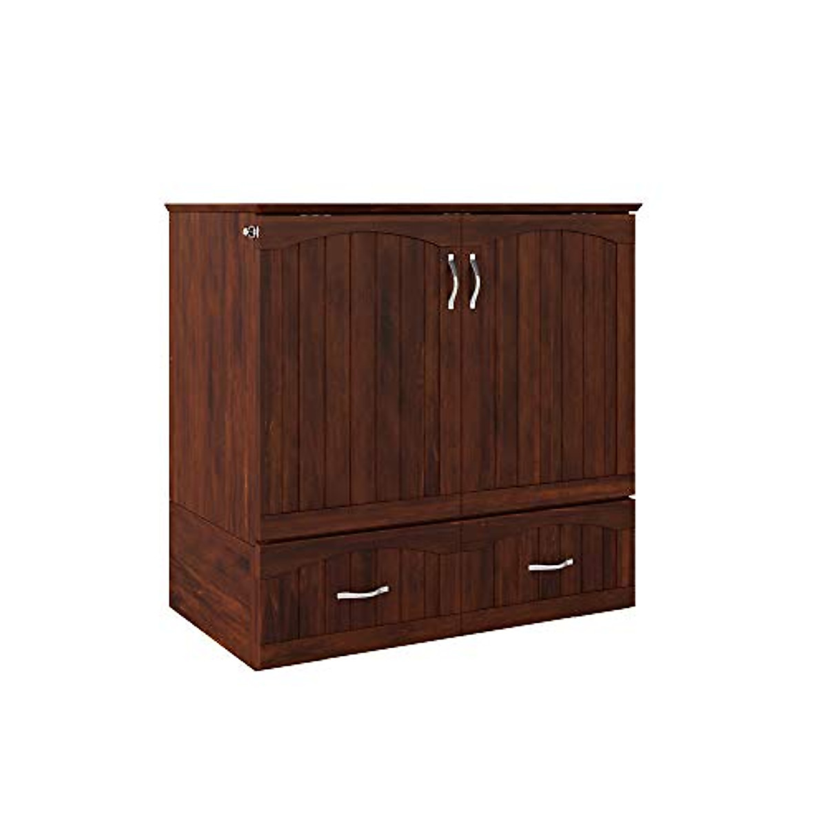 AFI Southampton Murphy Bed Chest with Charging Station, Twin XL, Walnut